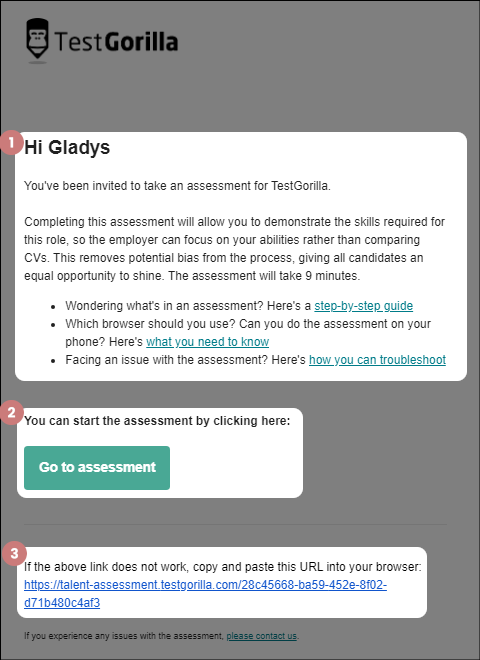 Guide de votre évaluation pas à pas – Candidats à TestGorilla