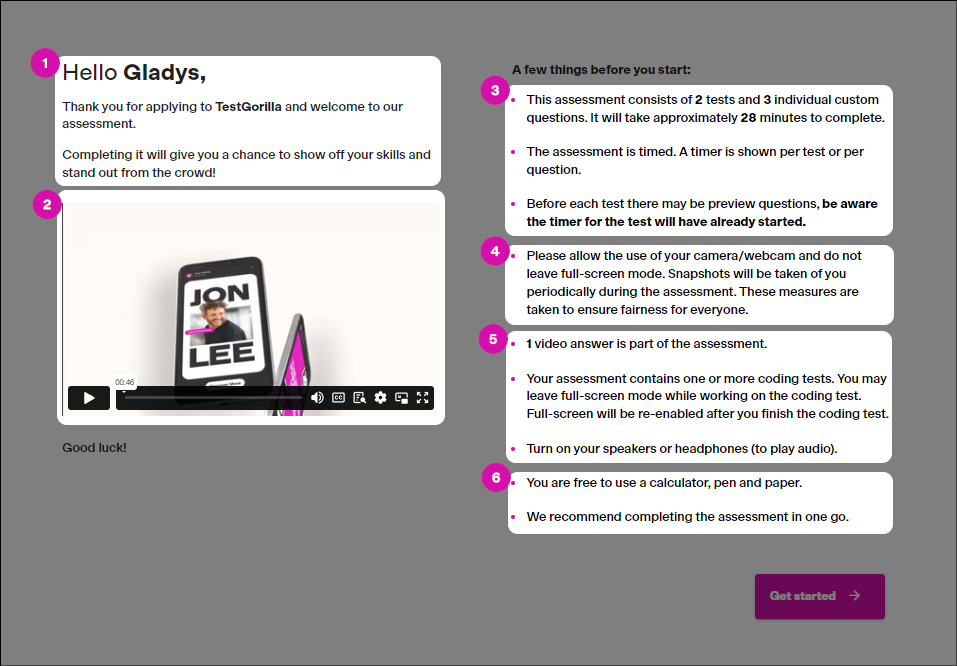 Step-by-step guide to taking your assessment – TestGorilla Candidates