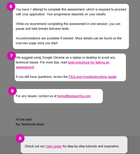Step-by-step guide to taking your assessment – TestGorilla Candidates